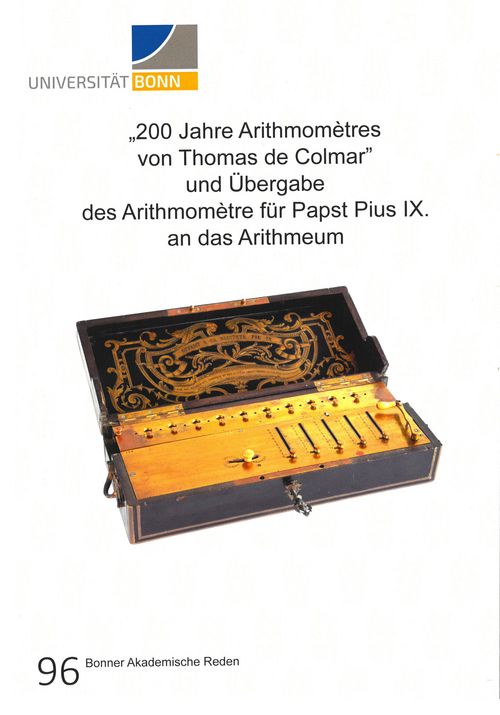 „200 Jahre Arithmomètres von Thomas de Colmar" und Übergabe des ...